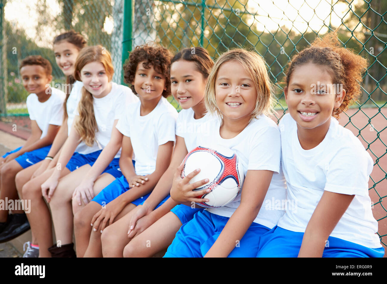 Portrait mixed race female soccer hi-res stock photography and images ...