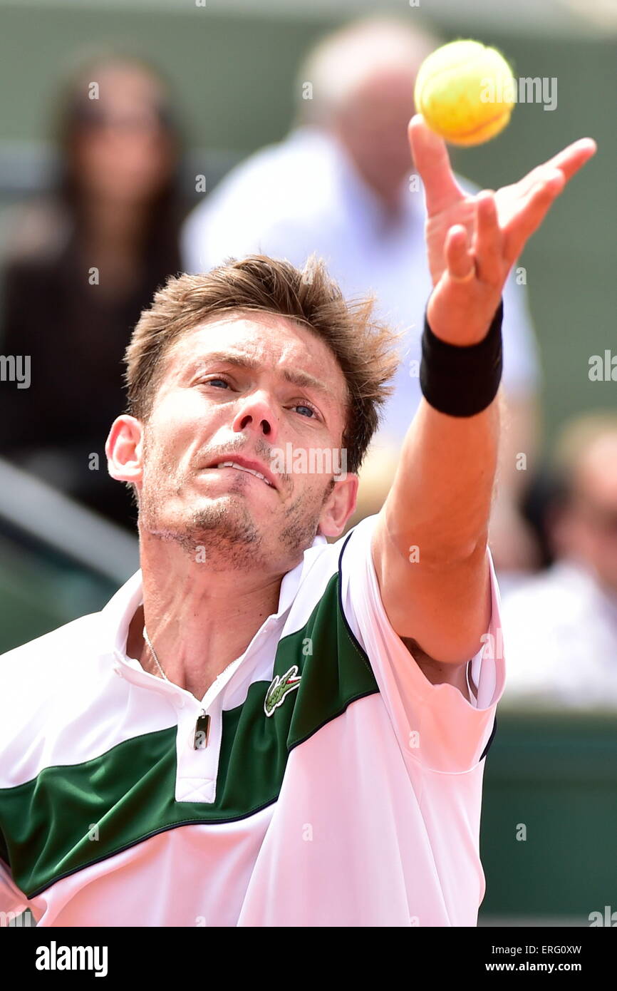 Nicolas MAHUT - 29.05.2015 - Jour 6 - Roland Garros 2015.Photo : Dave ...