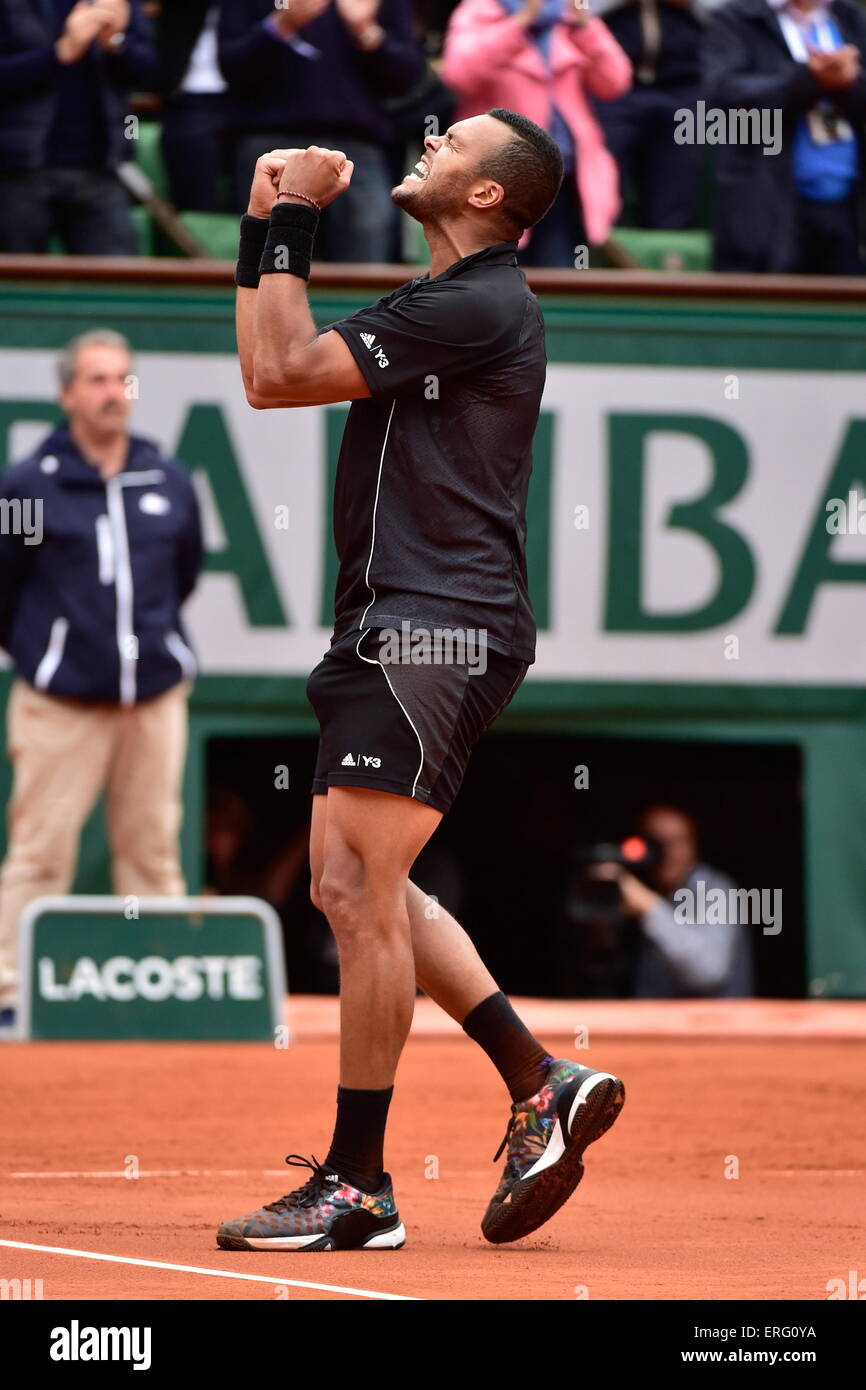 Jo Wilfried TSONGA - 31.05.2015 - Jour 8 - Roland Garros 2015 .Photo : Dave Winter/Icon Sport ...