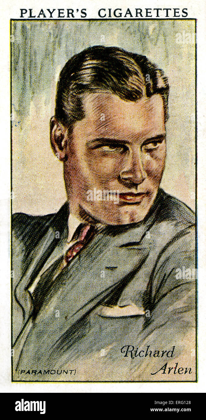 Richard Arlen, born Cornelius Richard Van Mattimore, American actor in ...