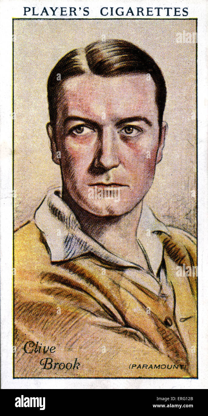 Cigarette card english actors hi-res stock photography and images - Alamy