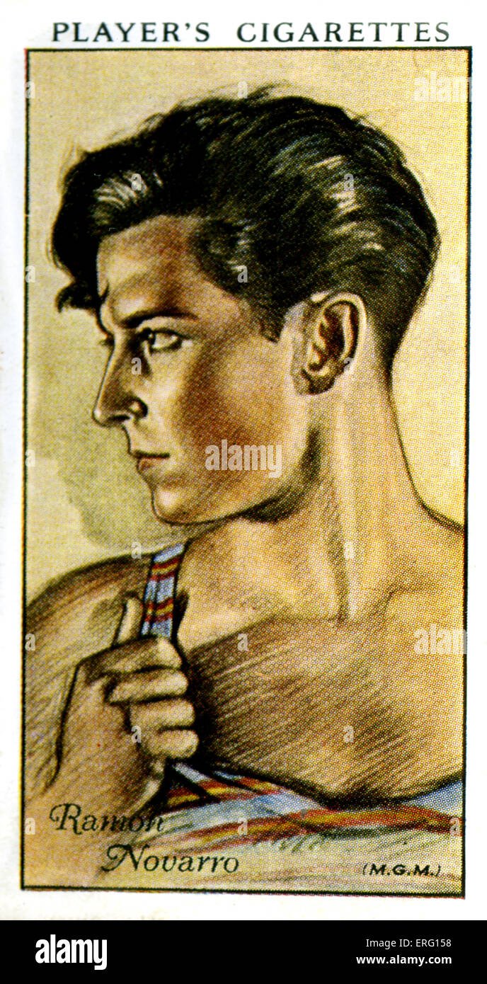Ramón Novarro, born José Ramón Gil Samaniego Mexican actor. 6 February ...