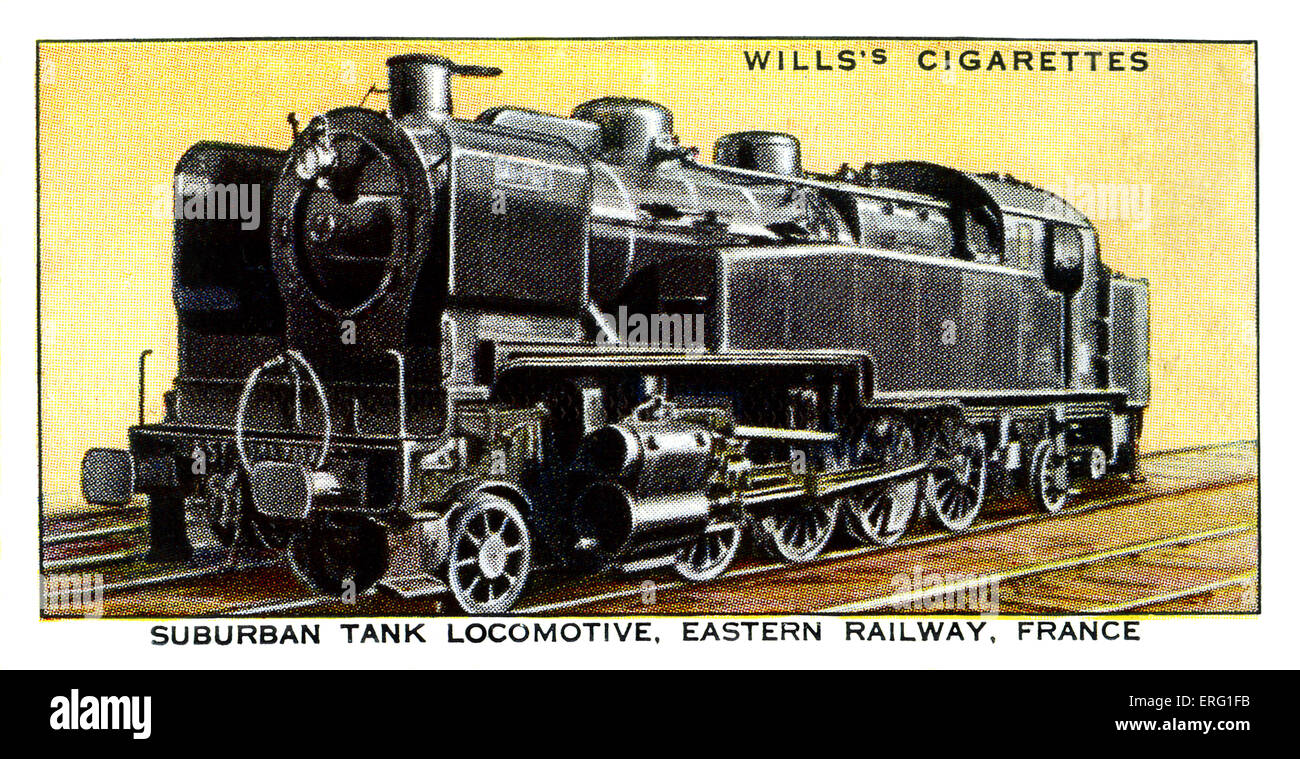 Suburban Tank Locomotive. Locomotive on the Eastern Railway and French ...