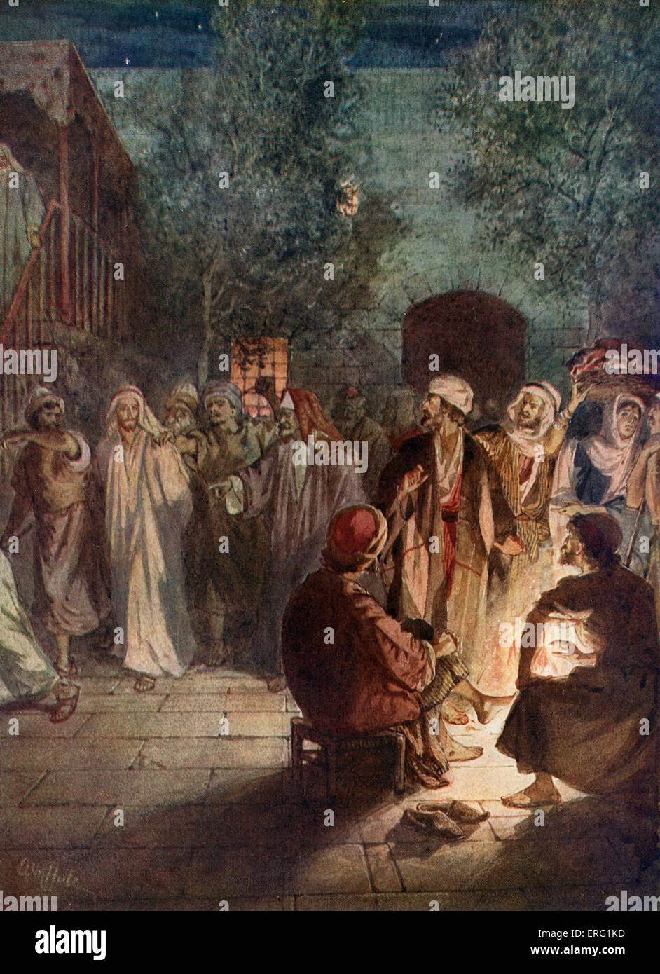 Peter denies knowing Jesus a third time. 'And the Lord turned, and ...