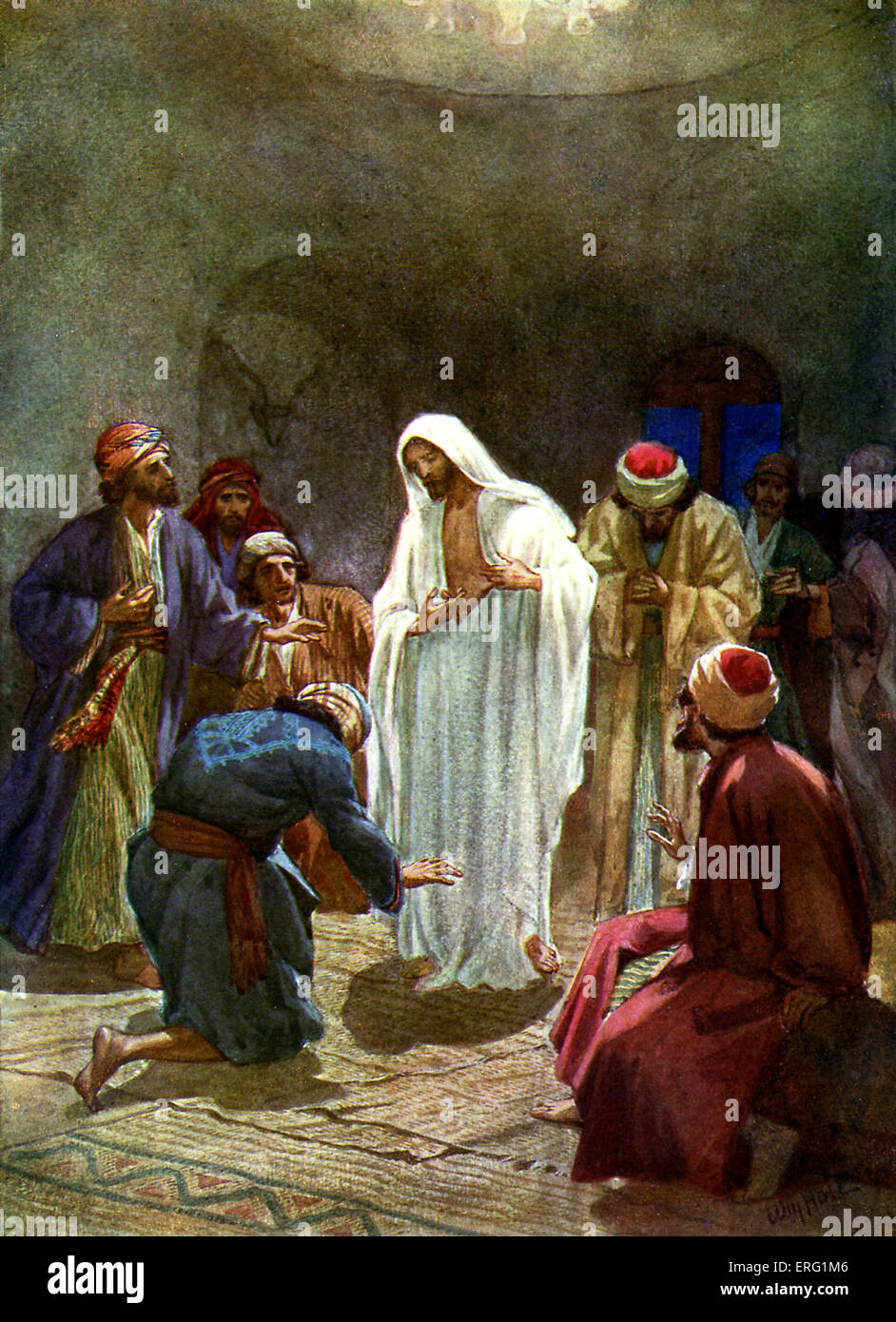 Jesus shows the disciples his wounds, and invites Thomas to touch his ...