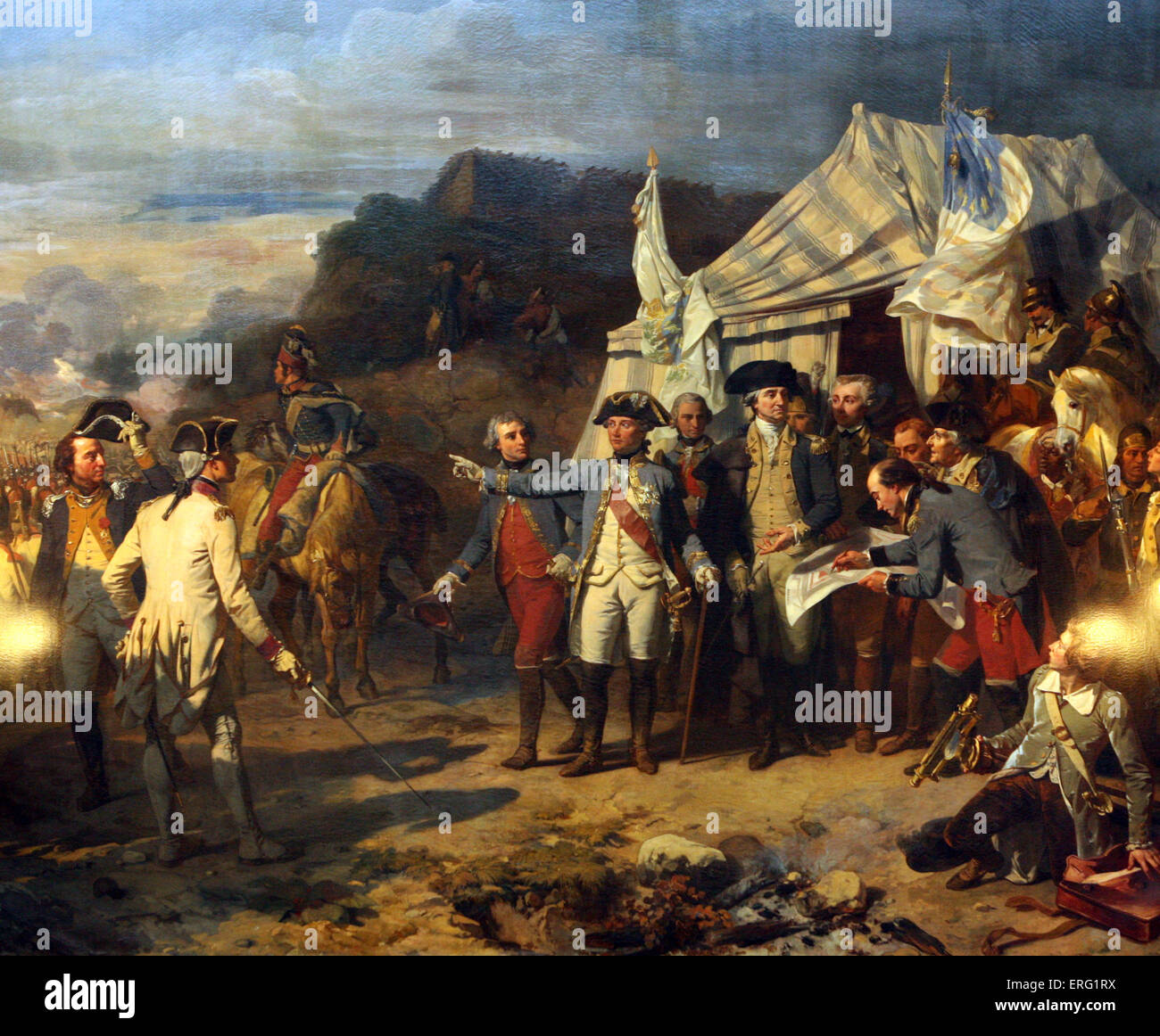 Siege of Yorck-town, Le General Rochembeau et General Washington ...