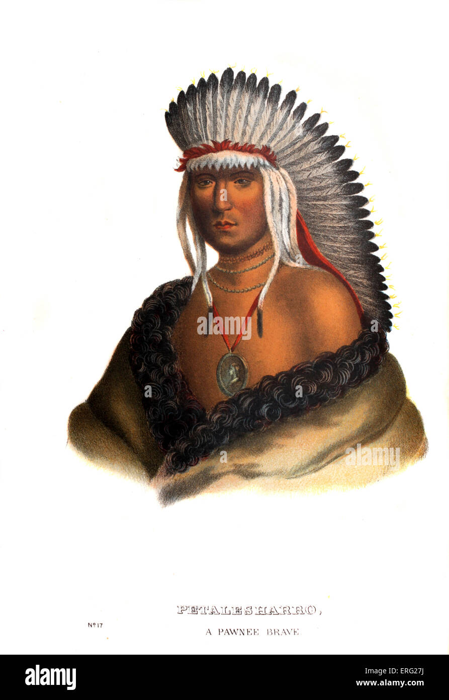 Petalesharro of the Pawnee tribe, Nebraska, c. 1797 - c. 1832. A Native ...