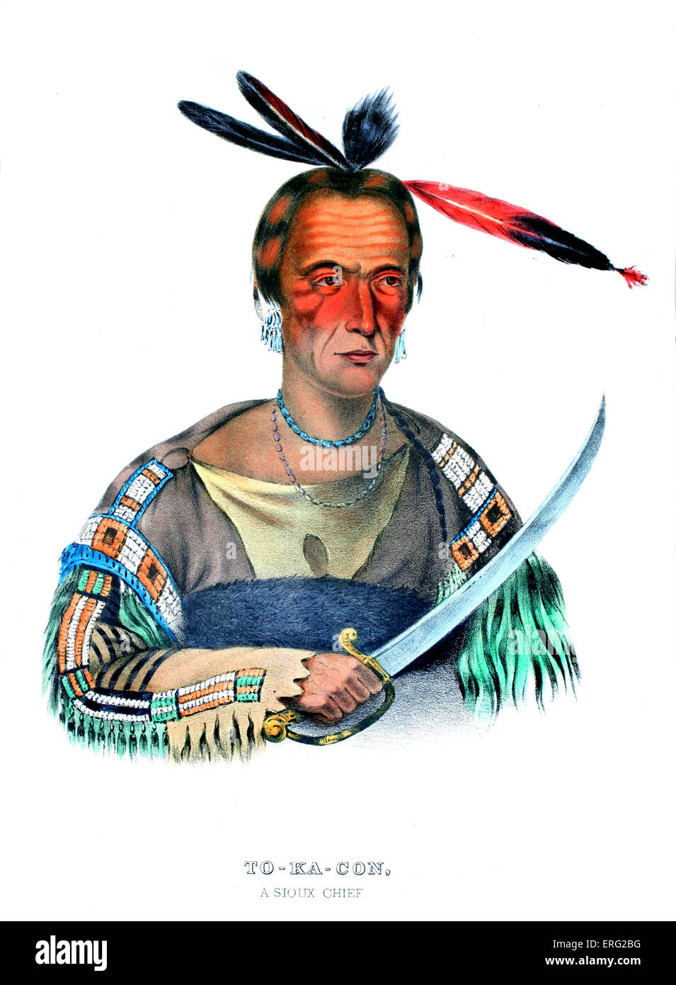 Tokacou ('He that inflicts the first wound'). Native American of the ...
