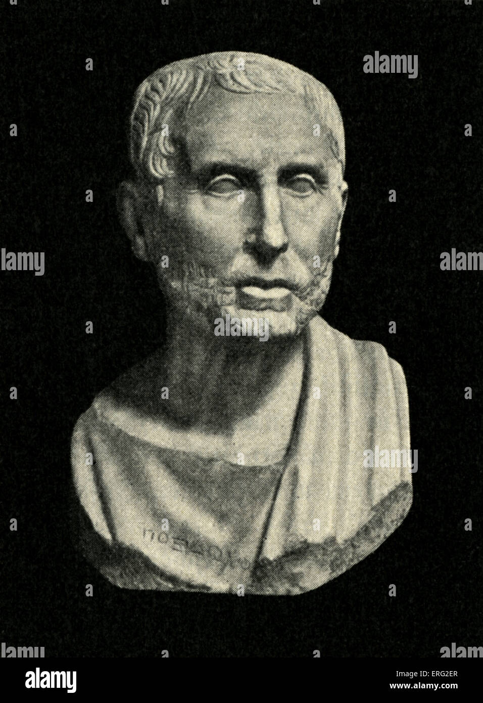 Bust of Posidonius of Rhodes, Greek Stoic philosopher and polymath 135 ...