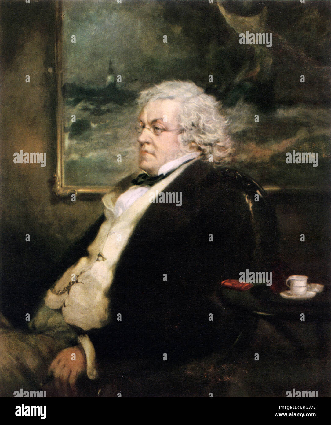 William Makepeace Thackeray, copy of a portrait by John Gilbert. WMT ...