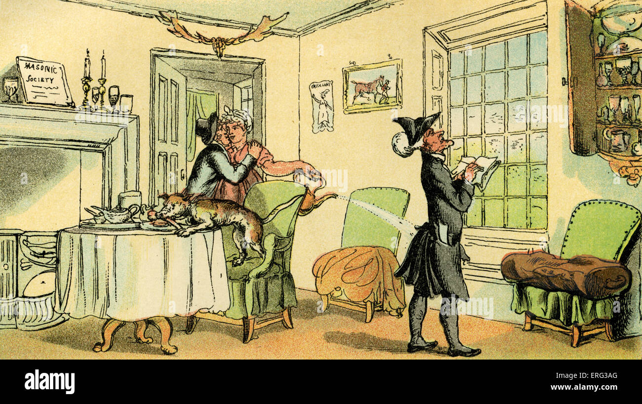 'Dr Syntax copying the wit of the window', illustration by Thomas ...