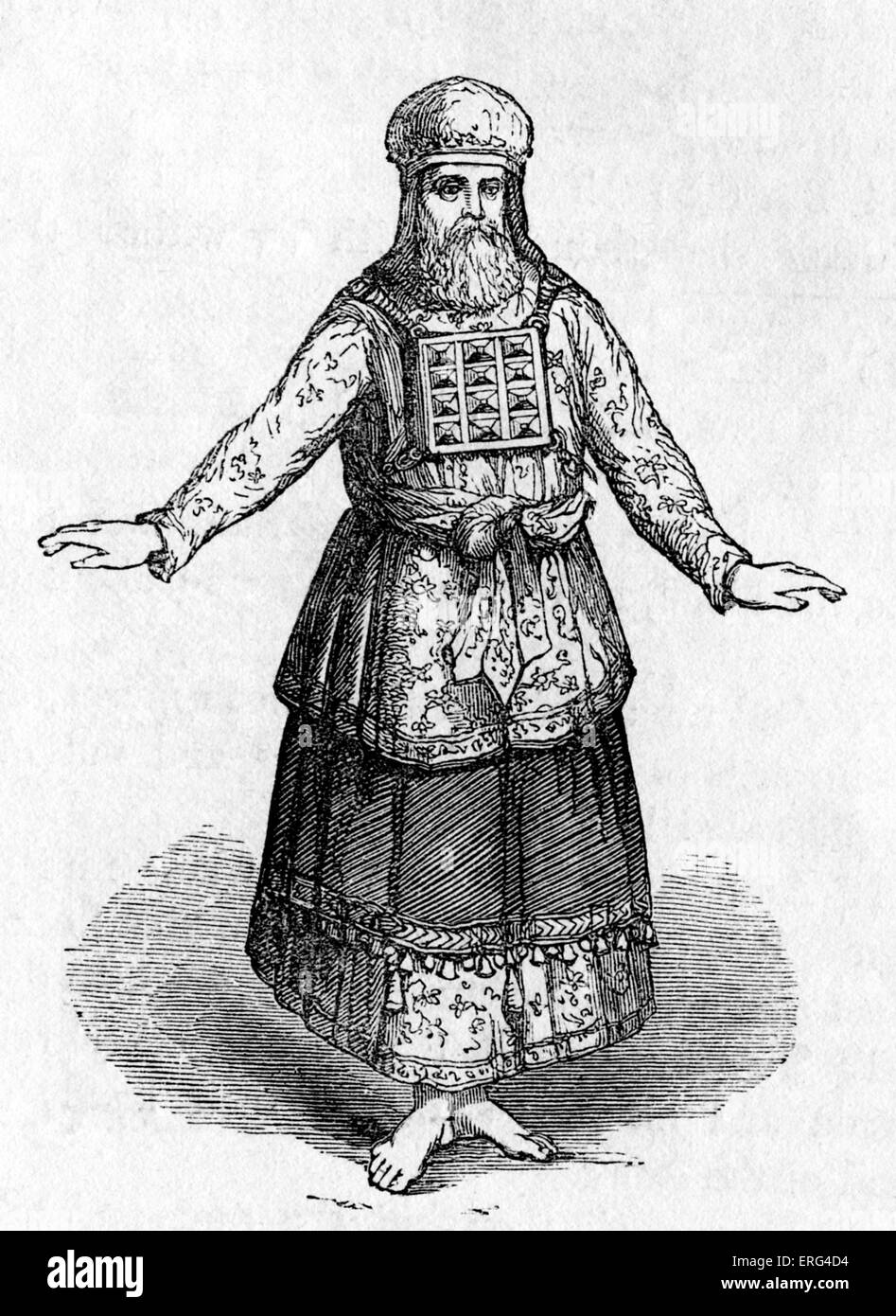 High priest in robe Black and White Stock Photos & Images - Alamy