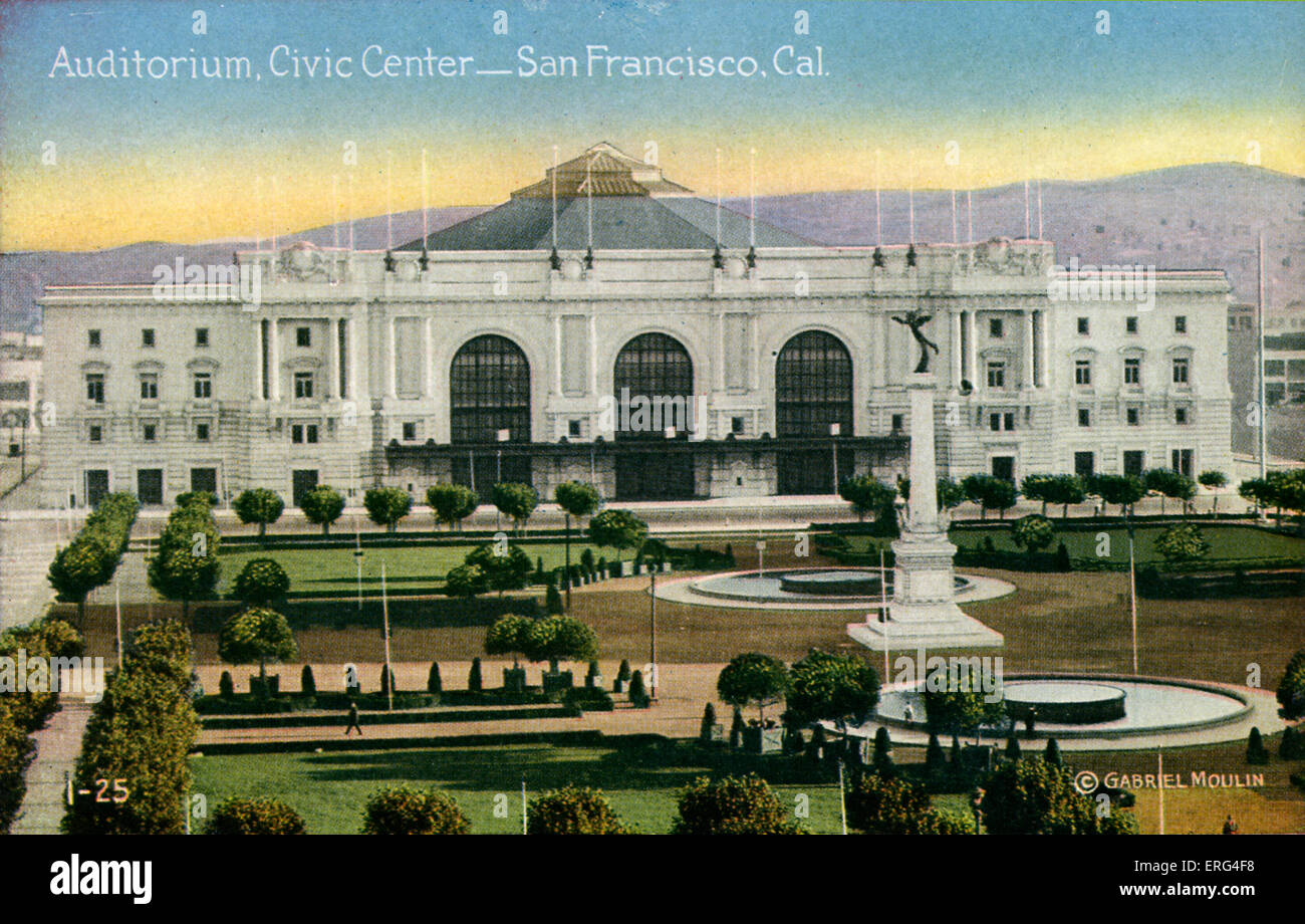 San Francisco: Auditorium, Civic Center Stock Photo - Alamy