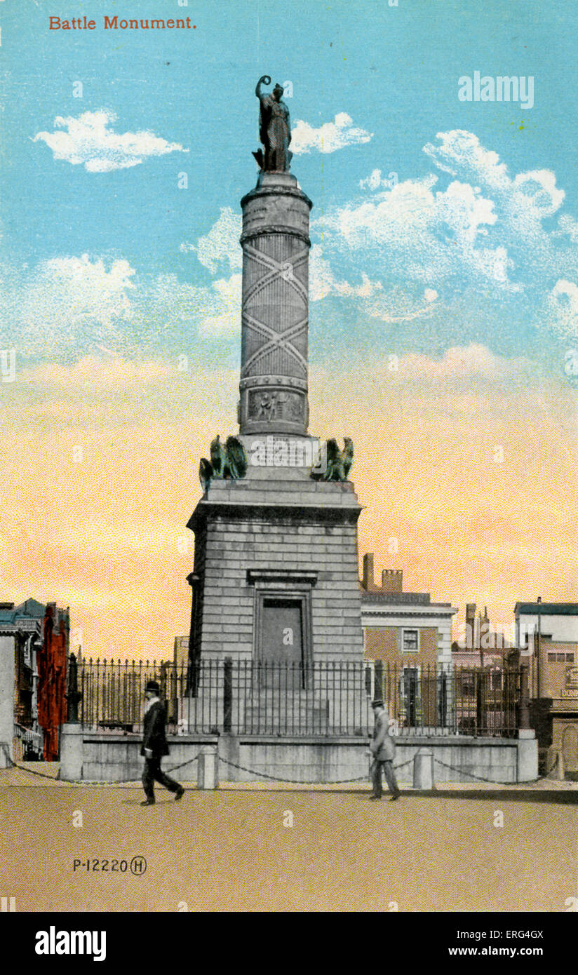 Baltimore: Battle Monument Stock Photo - Alamy