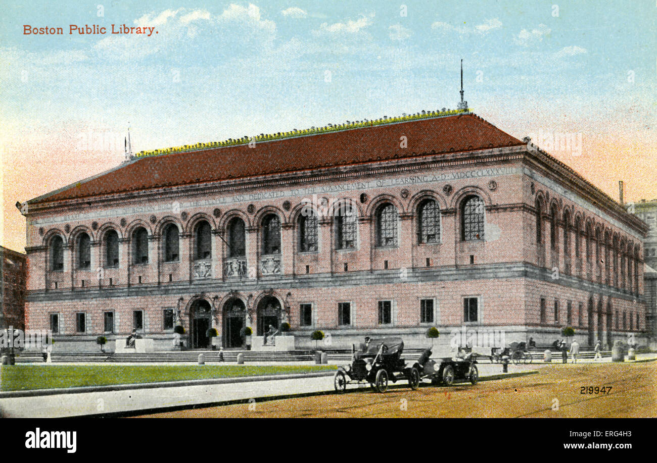 Boston postcard hi-res stock photography and images - Alamy