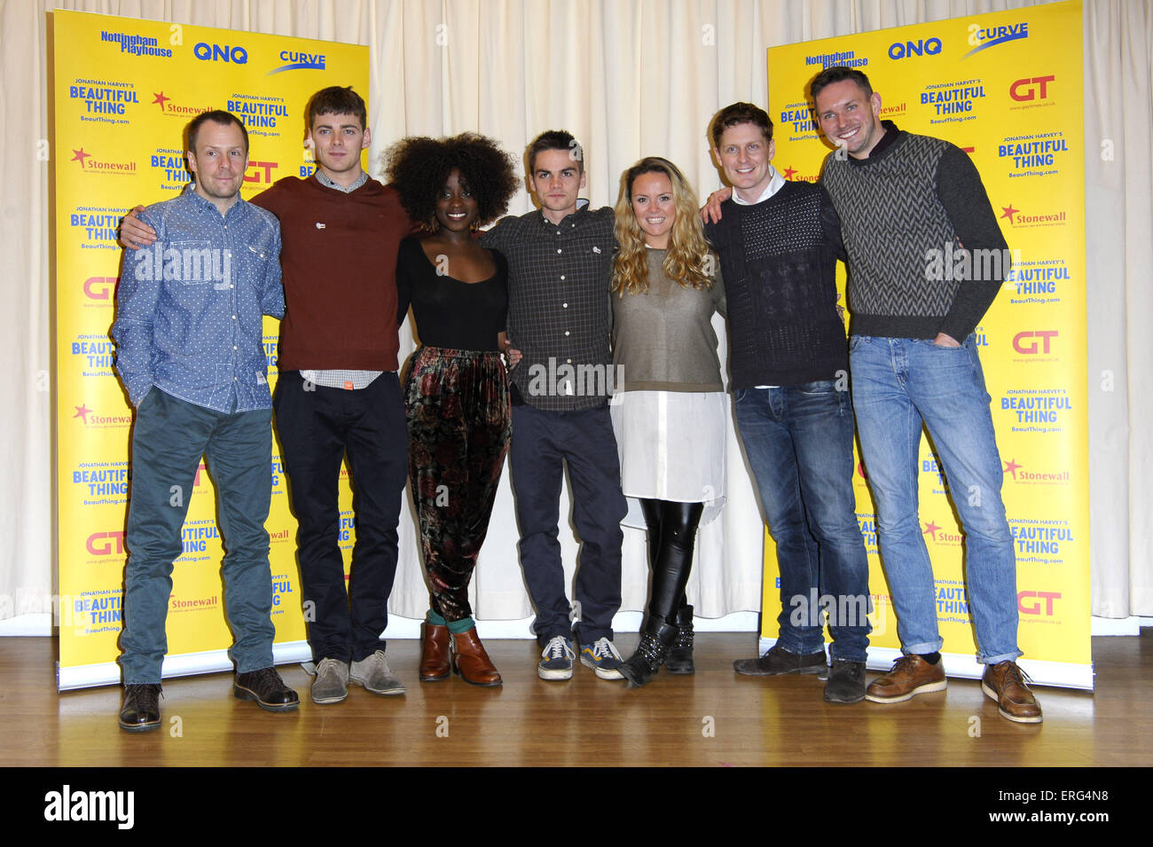 'Beautiful Thing' photocall Featuring: Thomas Law,Vanessa Babirye,Sam ...