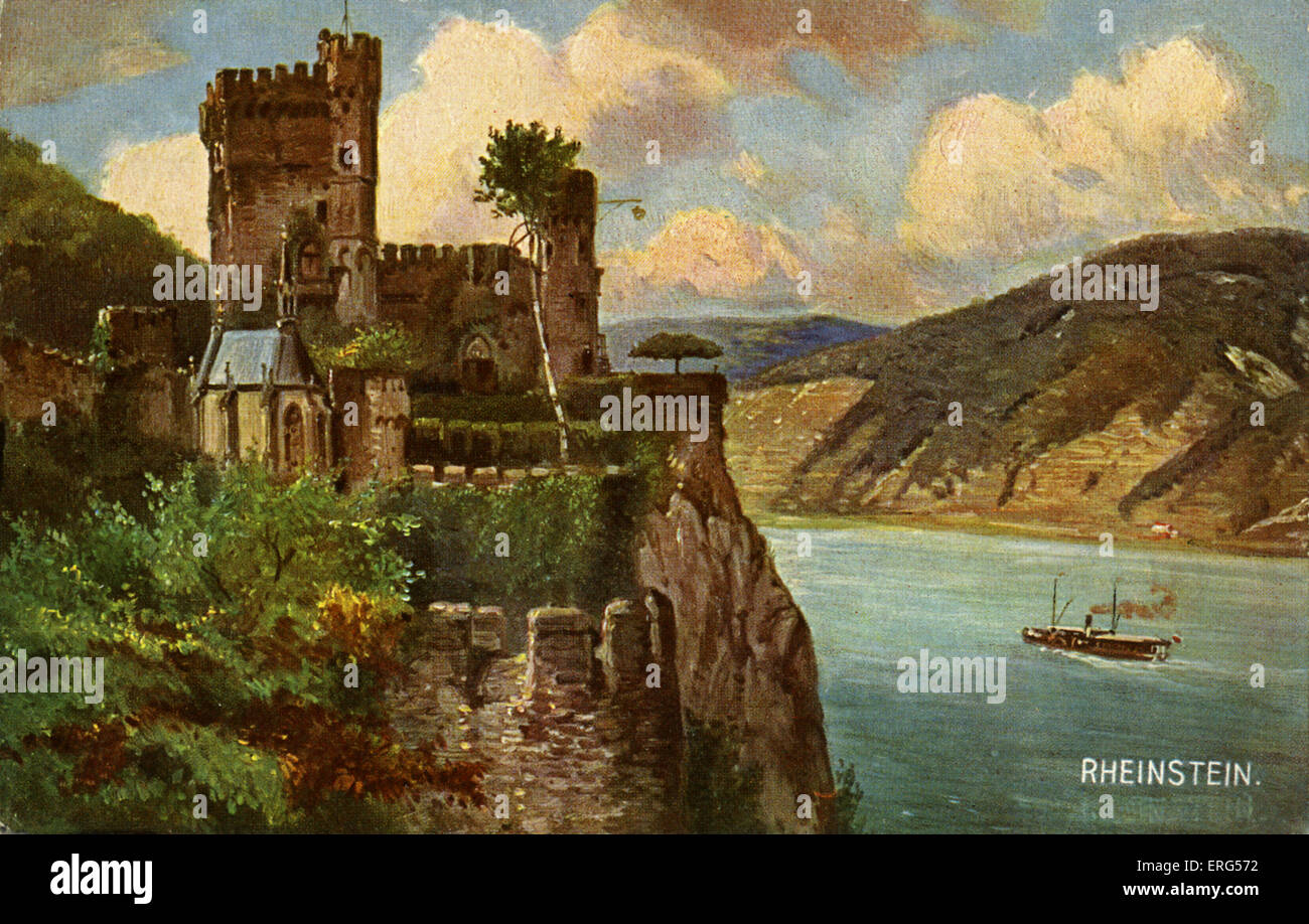 Burg Rheinstein /Rheinstein Castle - Rhineland-Palatinate, Germany ...