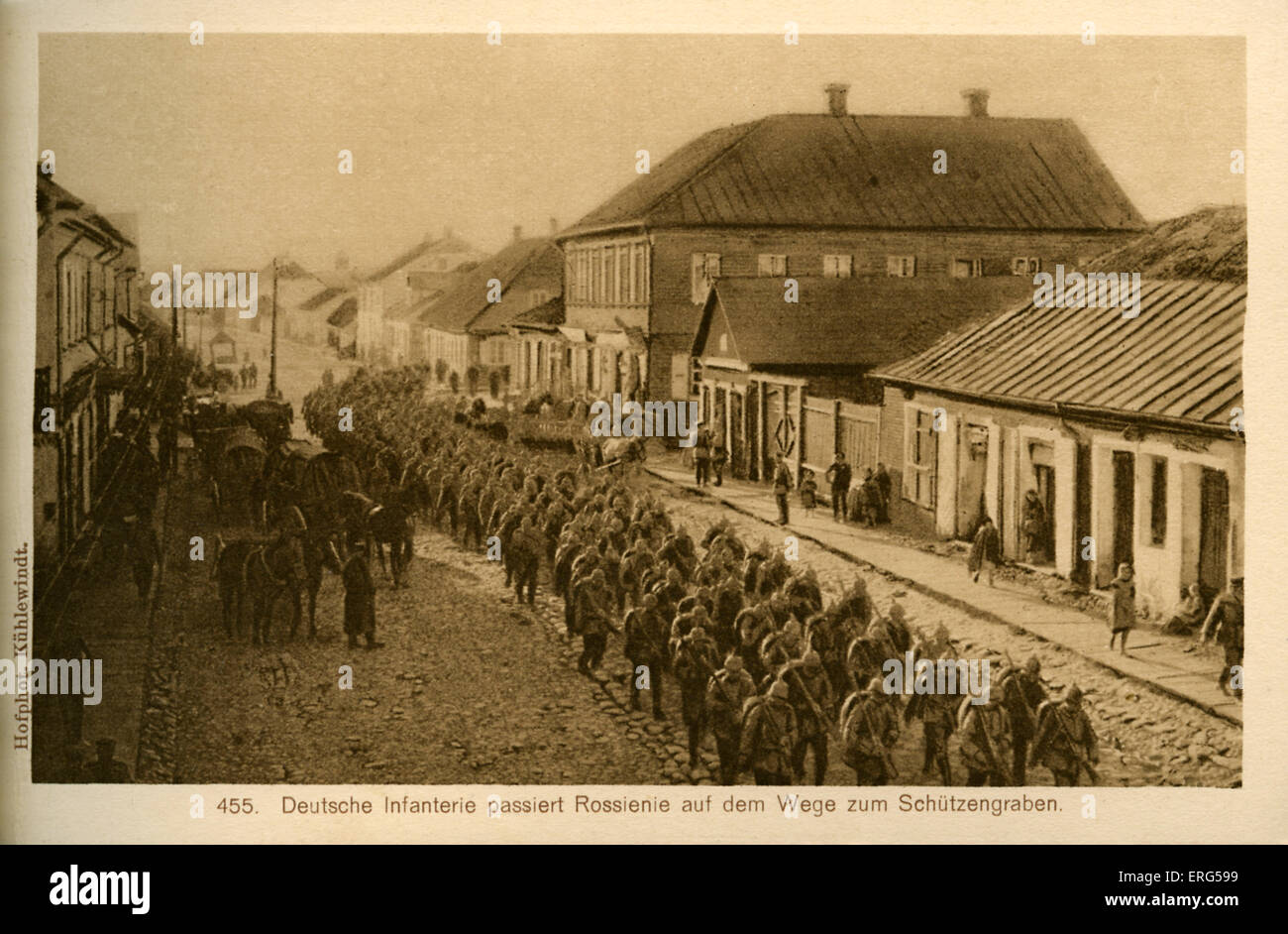 Eastern Front towns under World War I German occupation. Taken from ...