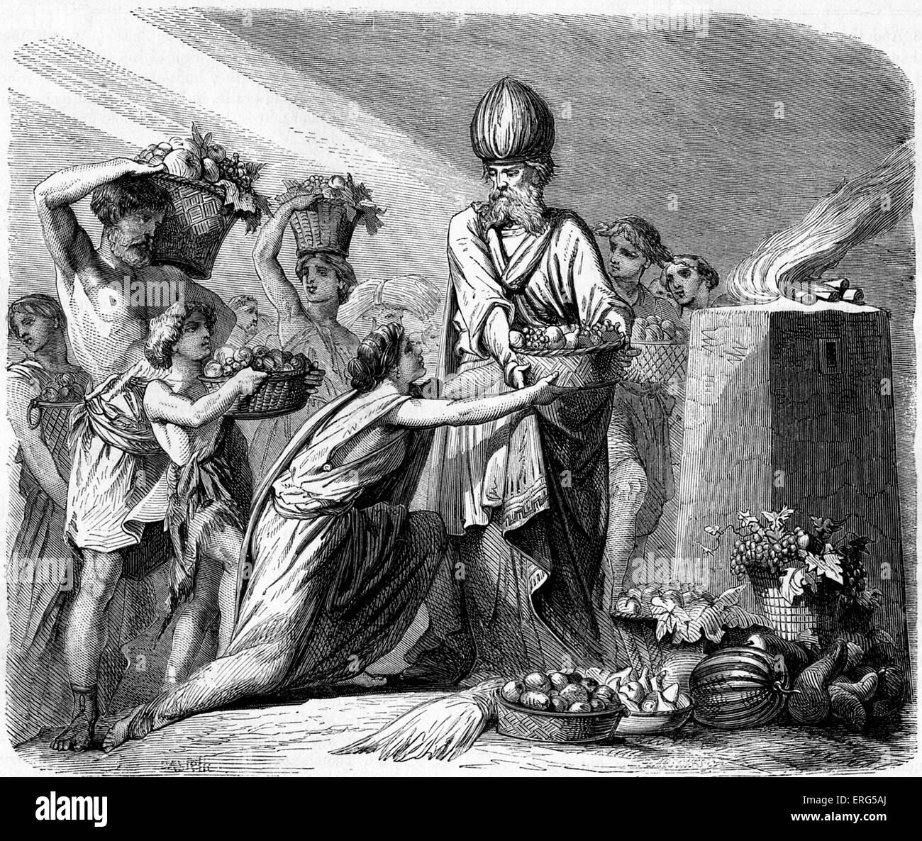 Fruits basket Black and White Stock Photos & Images - Alamy