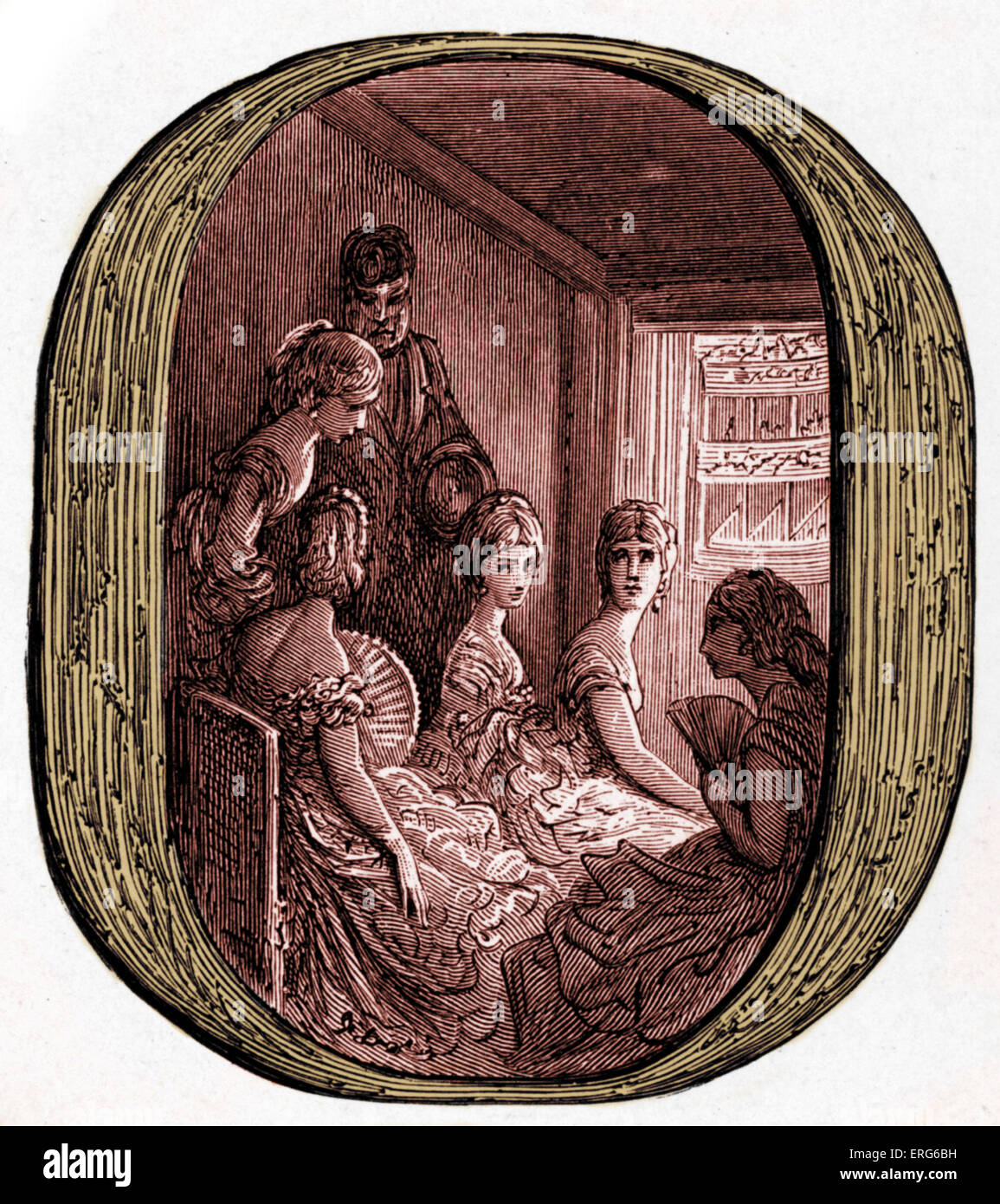 An opera box at the Royal Opera House, Covent Garden, London, early ...