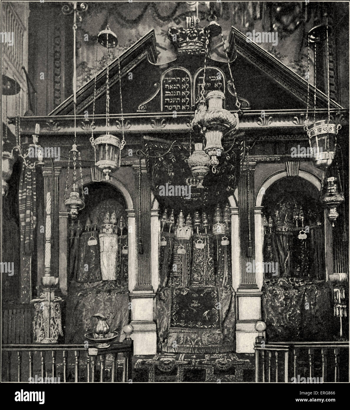 Ark of the Law in Synagogue in Gibraltar Stock Photo - Alamy