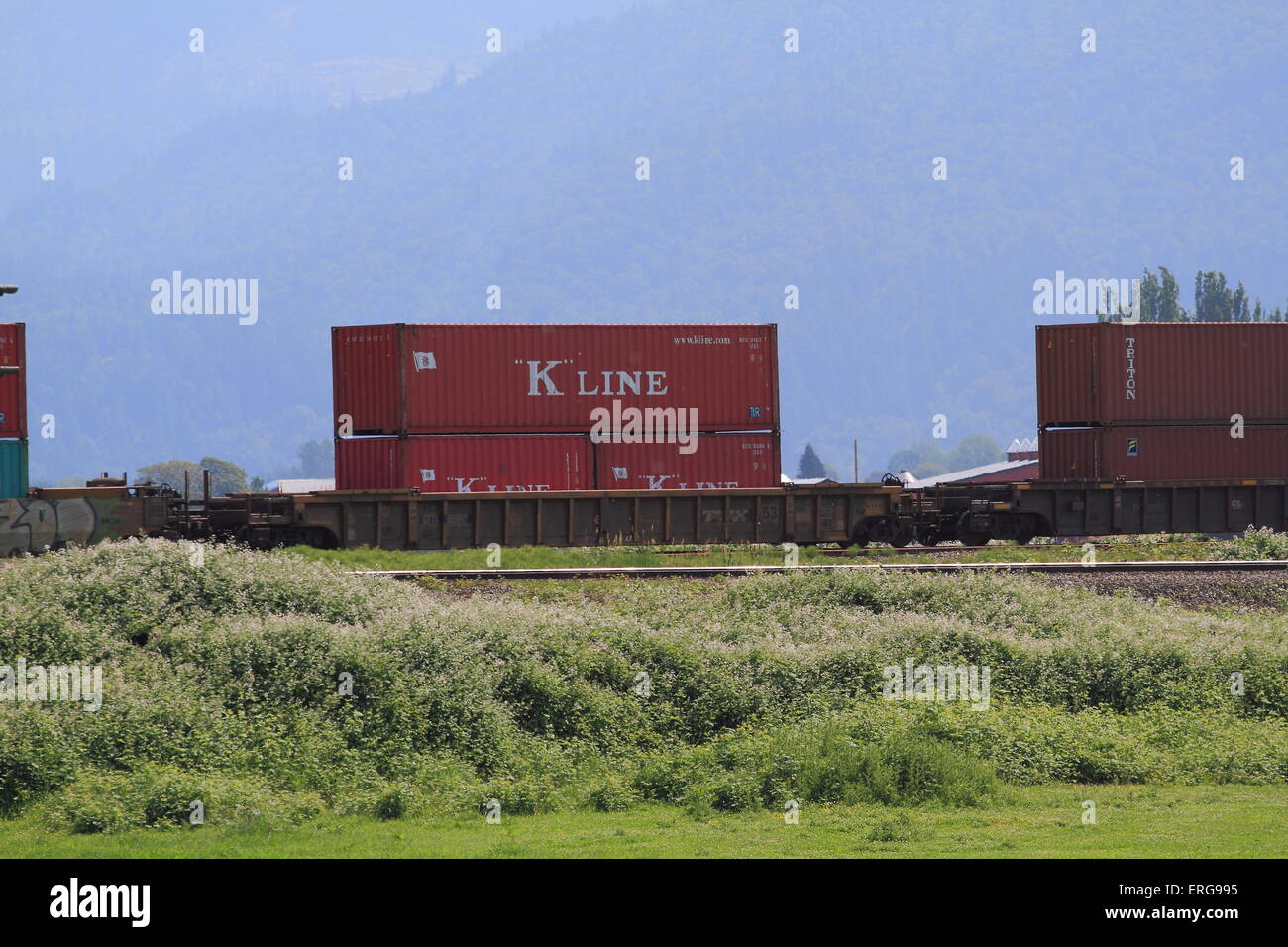 Railway box cars hi-res stock photography and images - Alamy