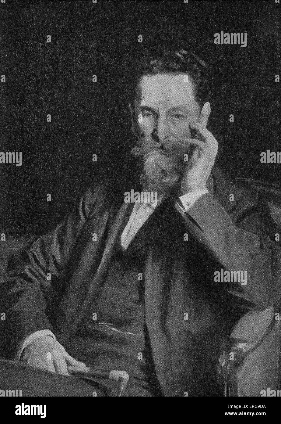 Joseph Pulitzer - portrait. Hungarian-American newspaper publisher of ...