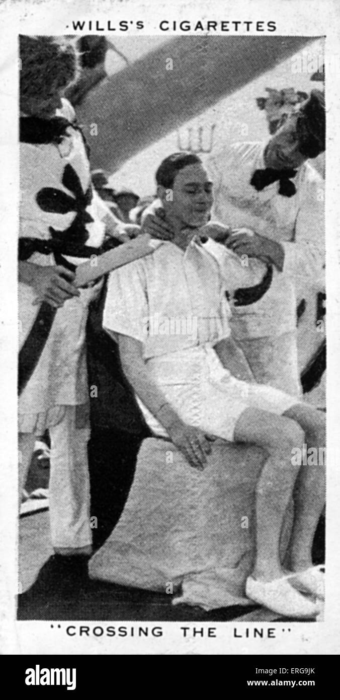 King George VI (then Duke of York) receiving 'the attentions of Father ...