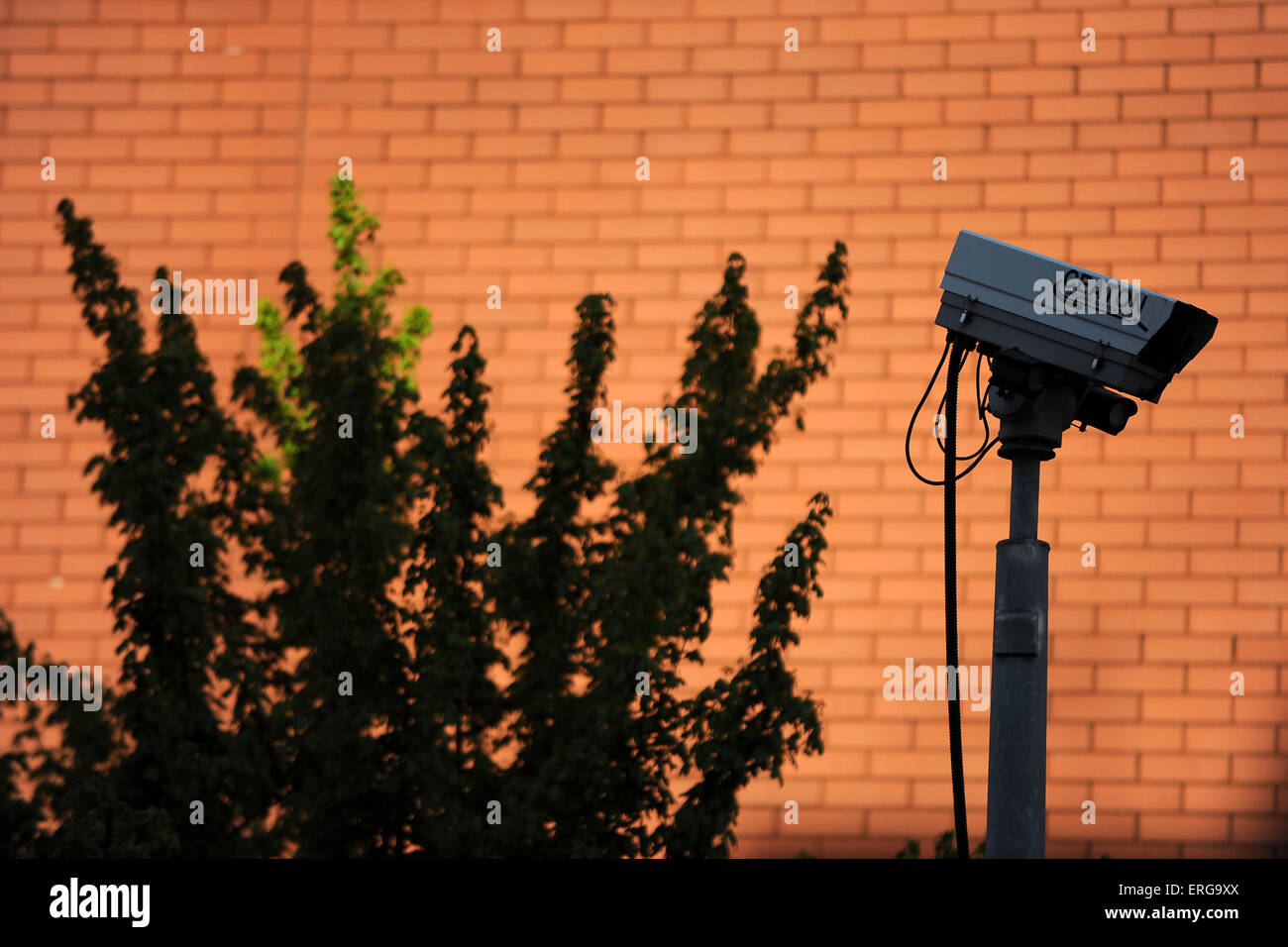 A silhouette of a CCTV security camera Stock Photo - Alamy