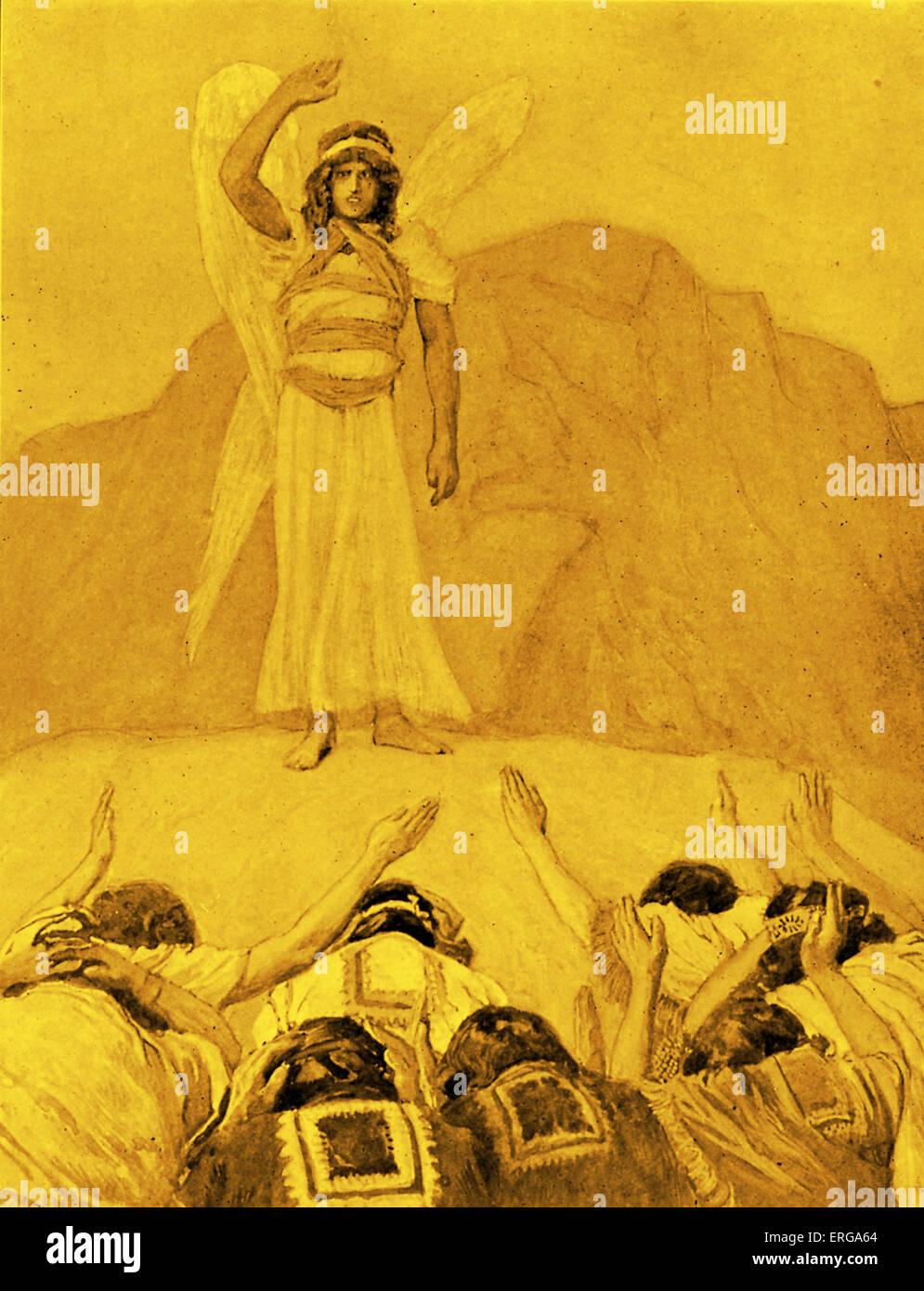 The Angel 's Rebuke byJ James Tissot. Illustration to Book of Judges, 2 ...