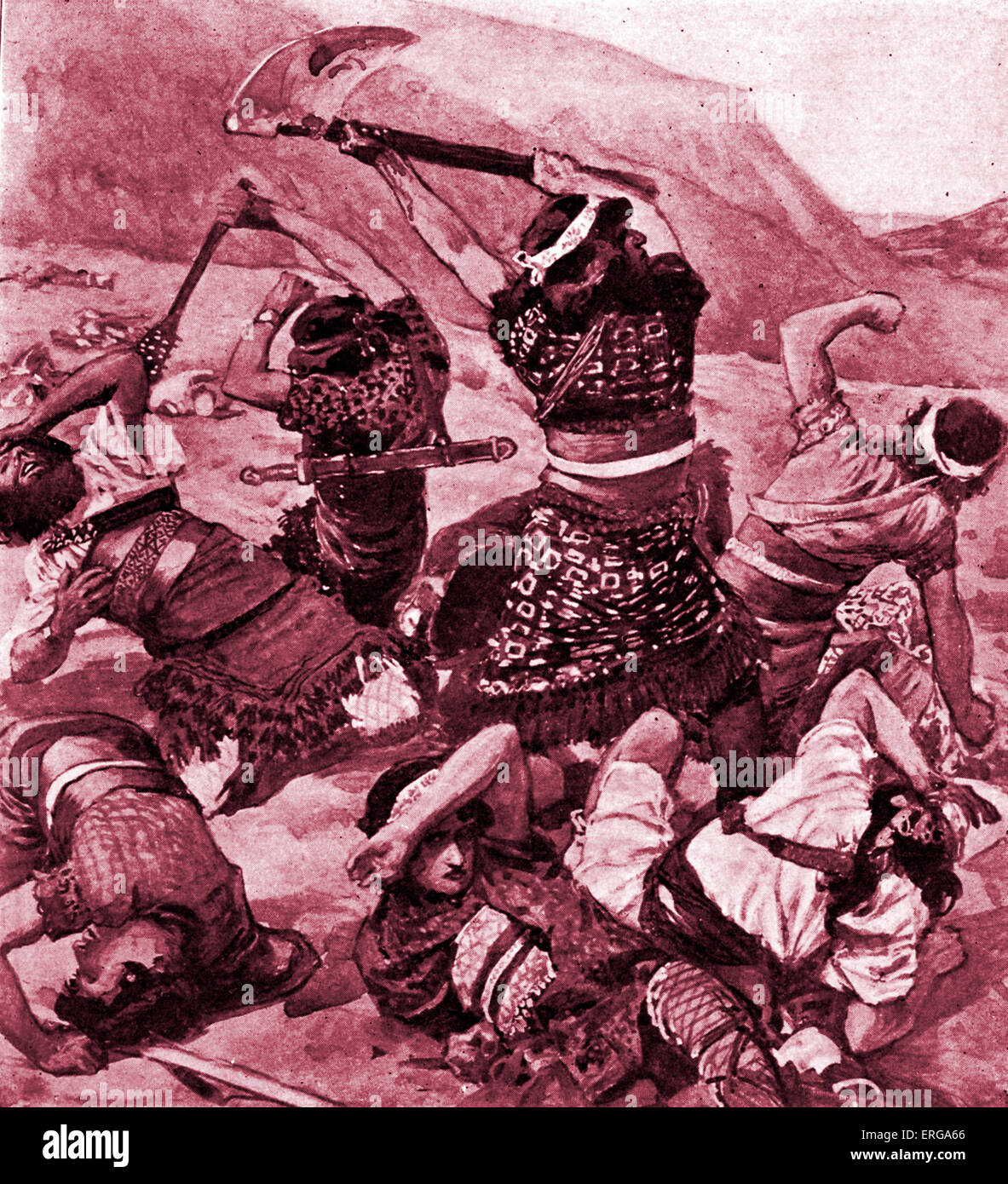 Shamgar, son of Anath by J James Tissot. Illustration to Book of Judges ...