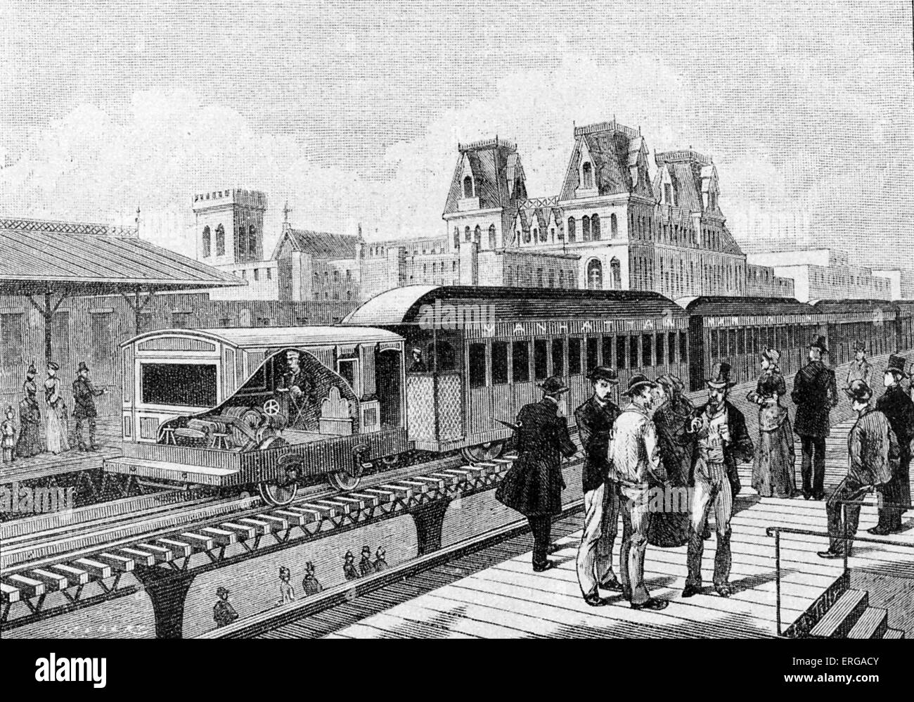 Electric tramway 1885 hi-res stock photography and images - Alamy