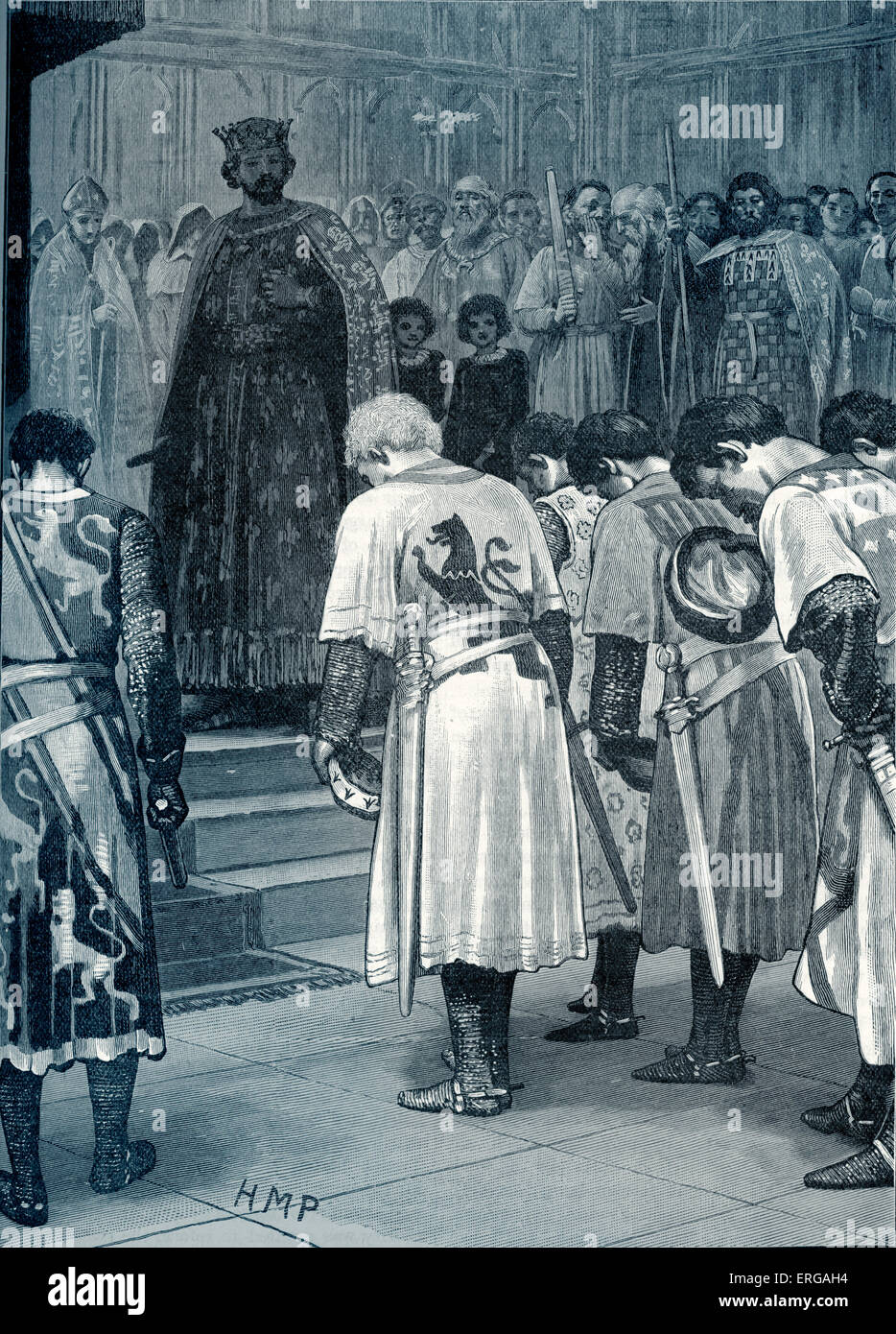 Henry III recieves the demands of his barons, 1257. King of England, 1 ...