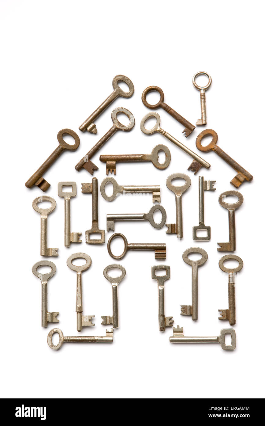 House Made From Keys Stock Photo - Alamy