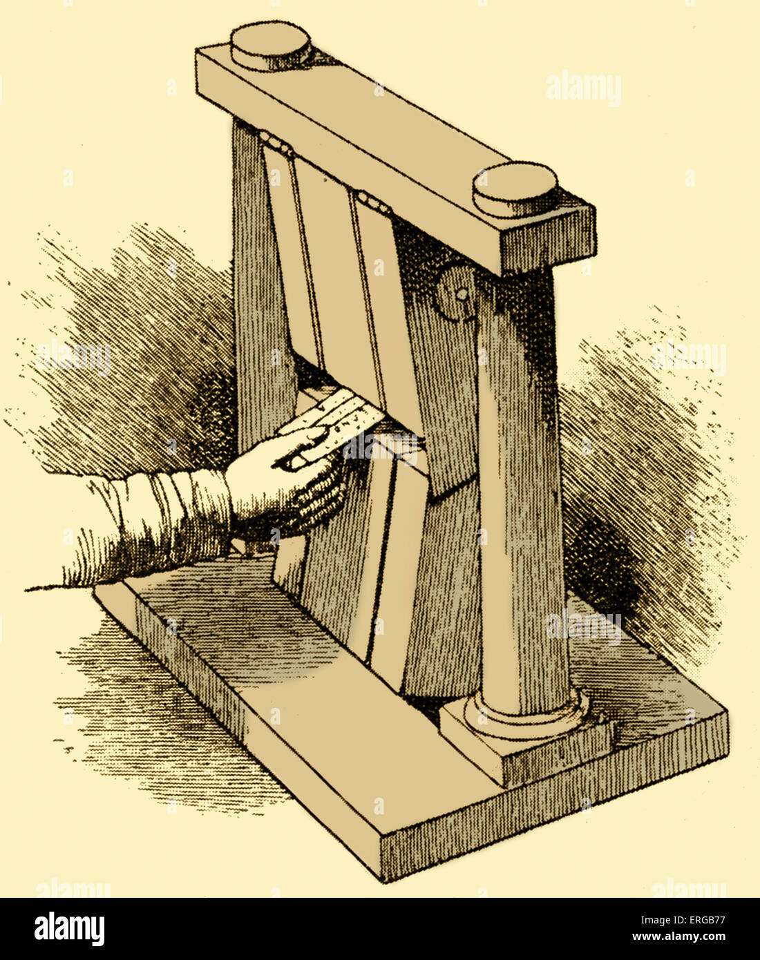 First automatic railway ticket stamping machine designed by Thomas ...