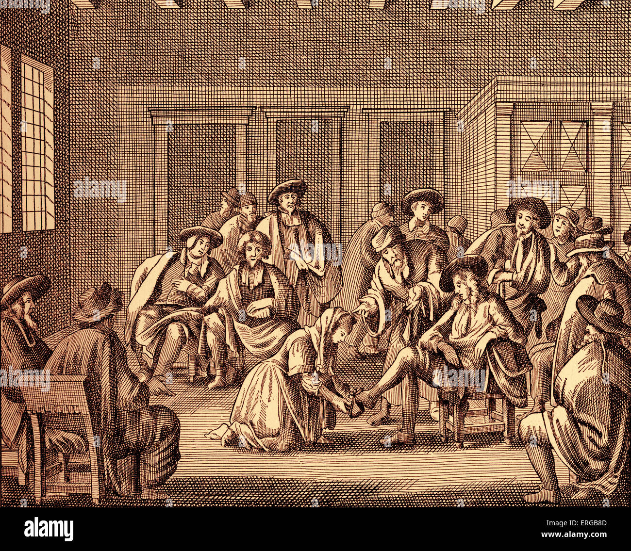 Halizah ceremony in Holland early 18th century. Ceremony where brother ...