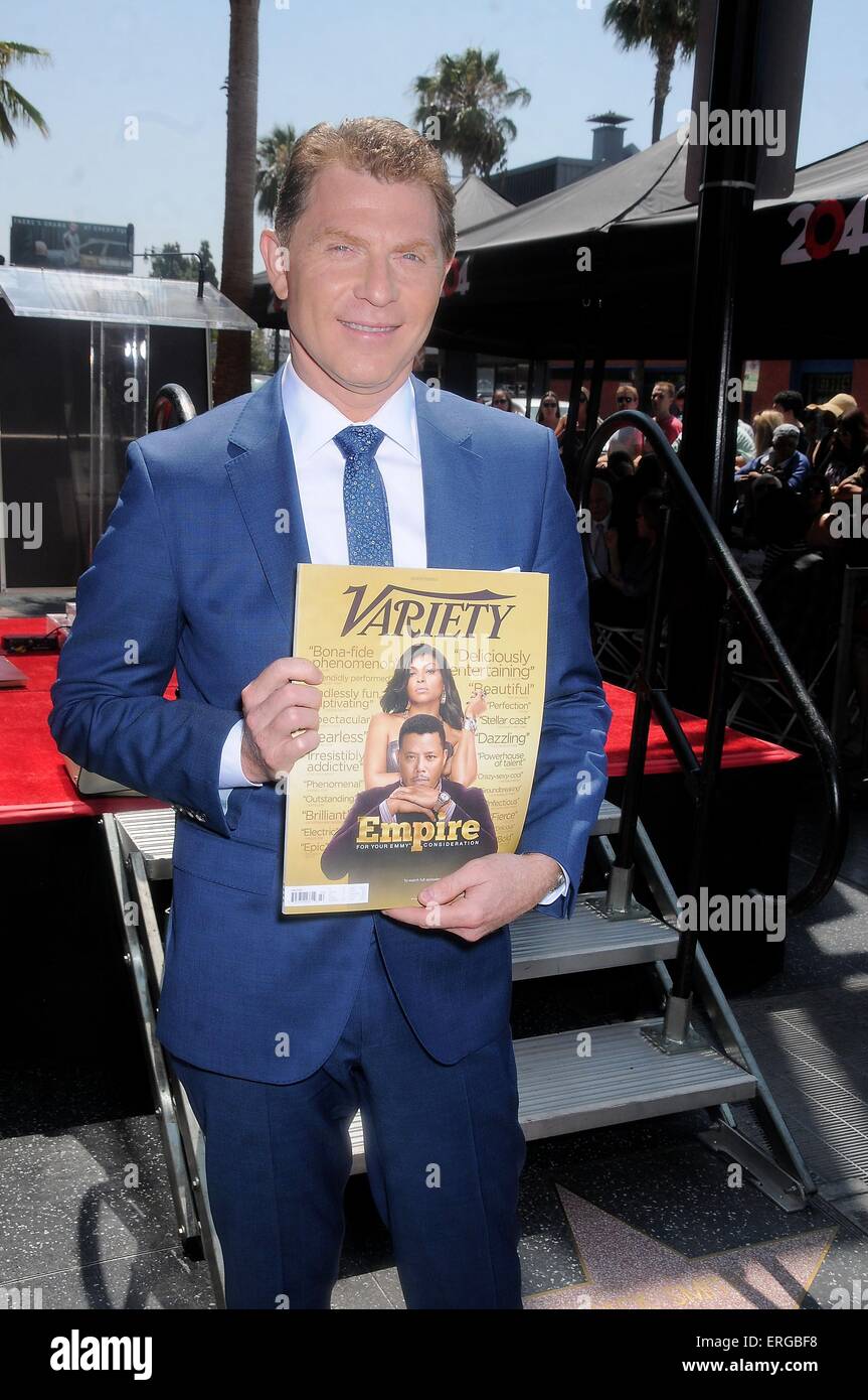 Los Angeles, CA, USA. 2nd June, 2015. Bobby Flay at the induction ...