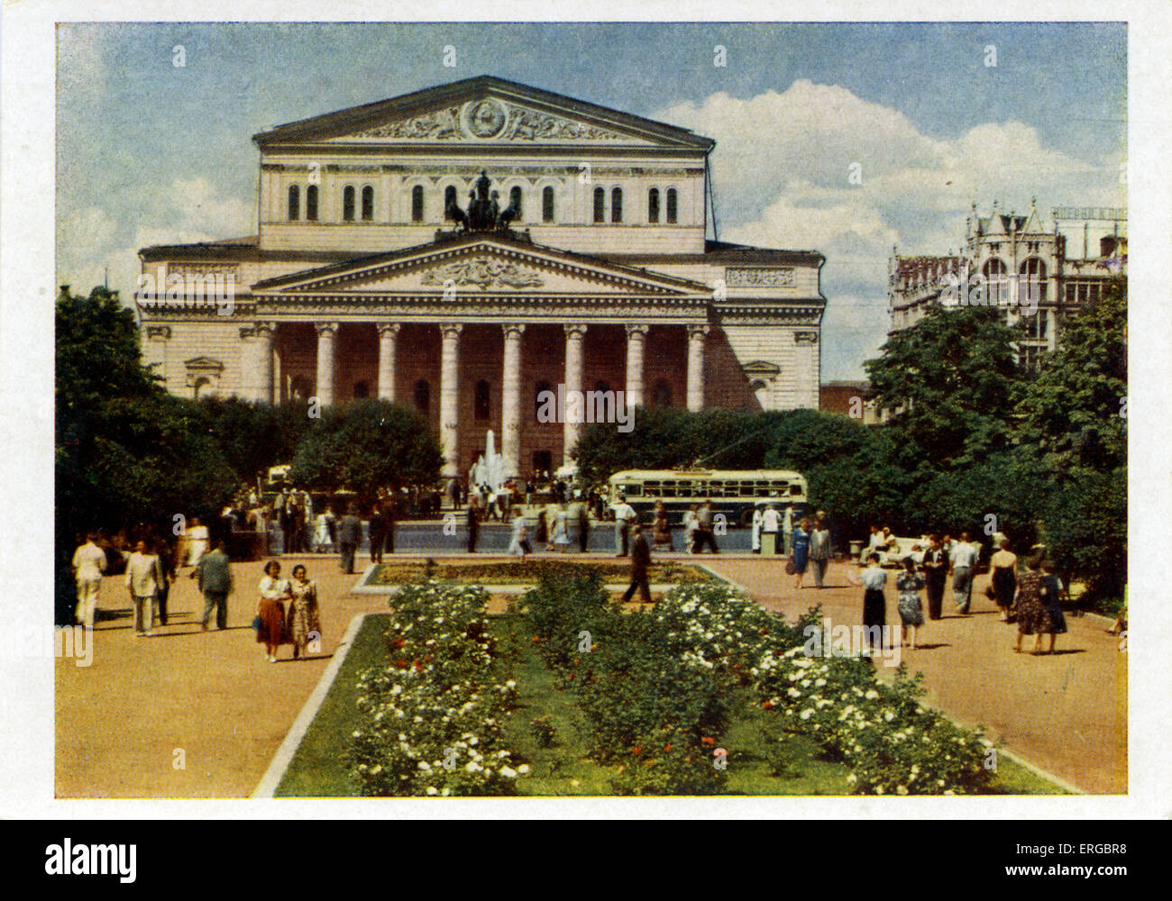 Square in front of the Bolshoi Theatre, Moscow, 1956 Stock Photo - Alamy