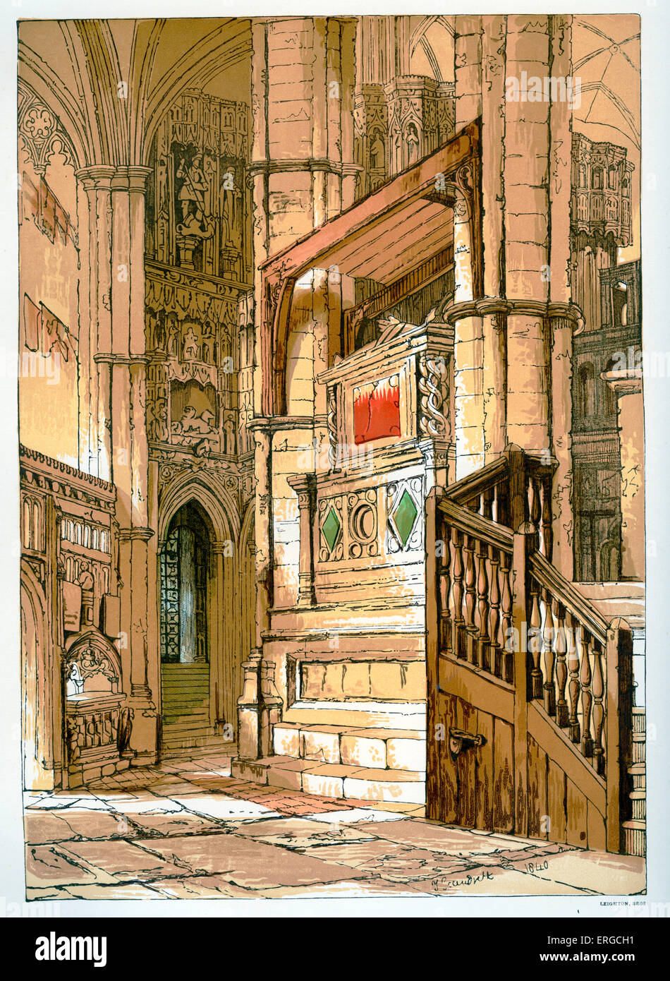 Abbey drawing hi-res stock photography and images - Alamy