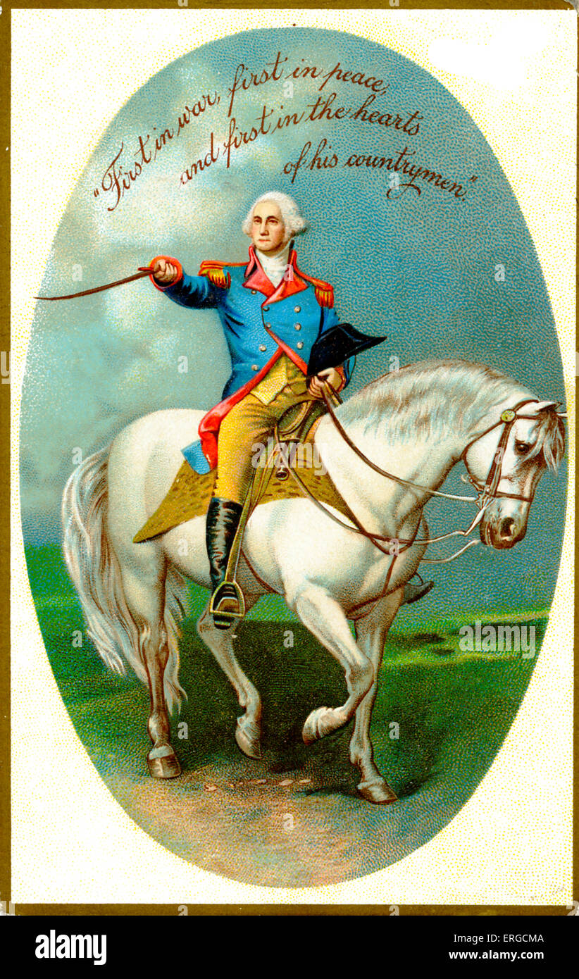 George Washington - portrait. First president of the United States and ...
