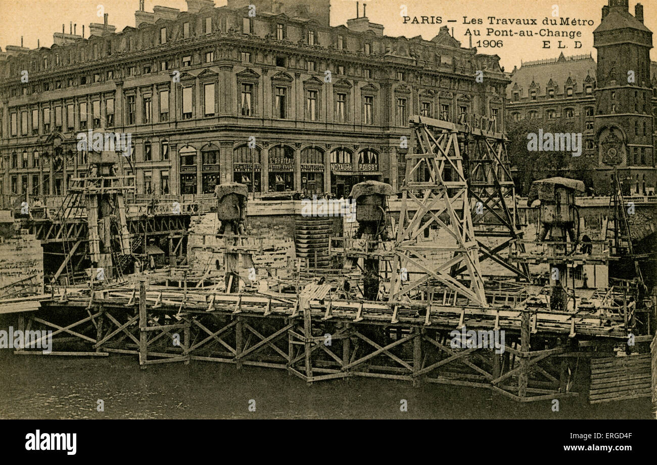 Construction paris metro hi-res stock photography and images - Alamy