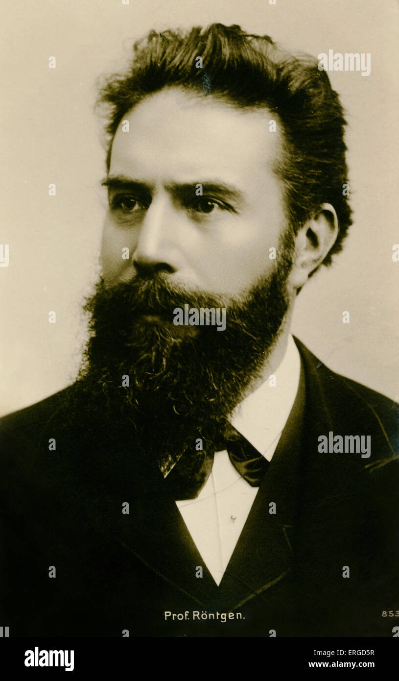Wilhelm Conrad Röntgen - portrait of the German physicist who ...