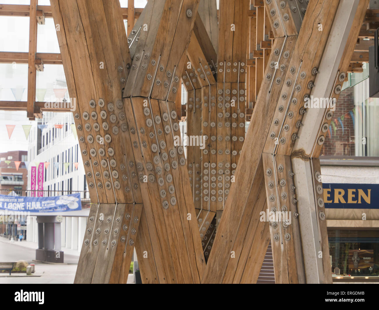 Lanternen, Sandnes Norway, modern architectural structure in the center ...