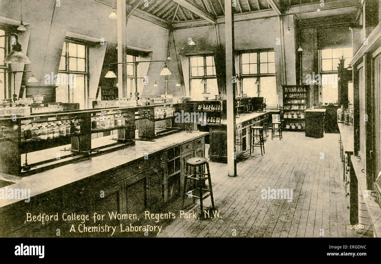 Chemistry Laboratory, Bedford College for Women. Regent's Park, North ...