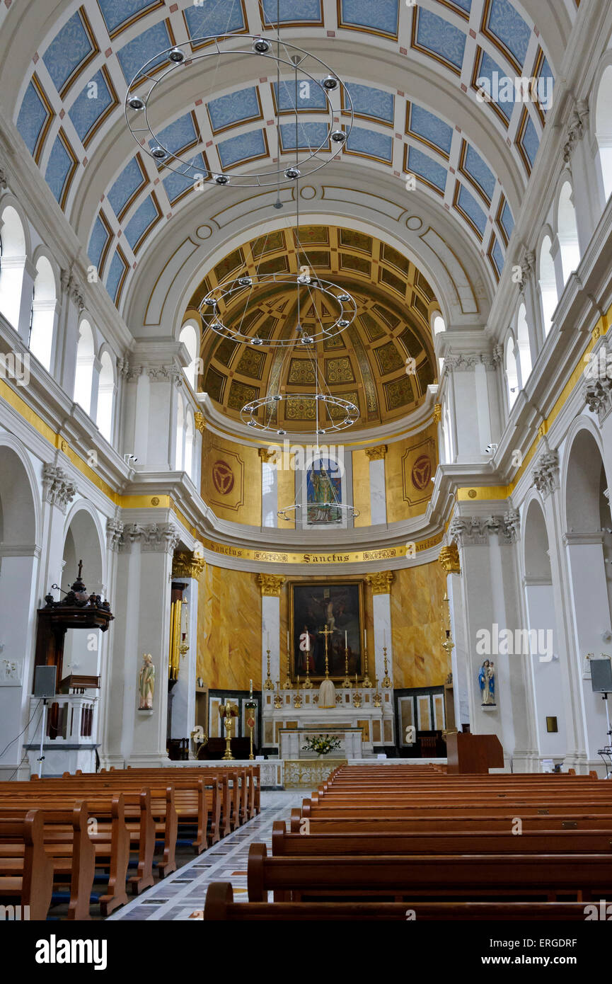 The interior of St Patrick Roman Catholic Parish church in Soho Square ...