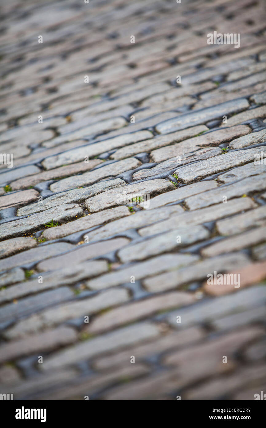 Cobbled street in Saltaire , A UNESCO World Heritage Site Stock Photo ...
