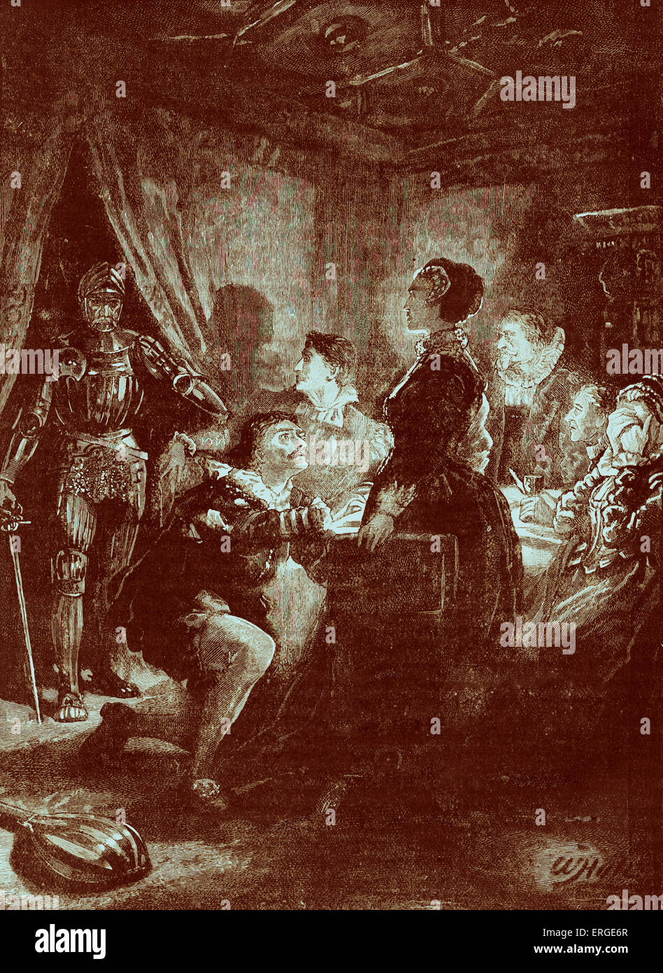 The murder of Davide Rizzio. Italian courtier, private secretary to ...