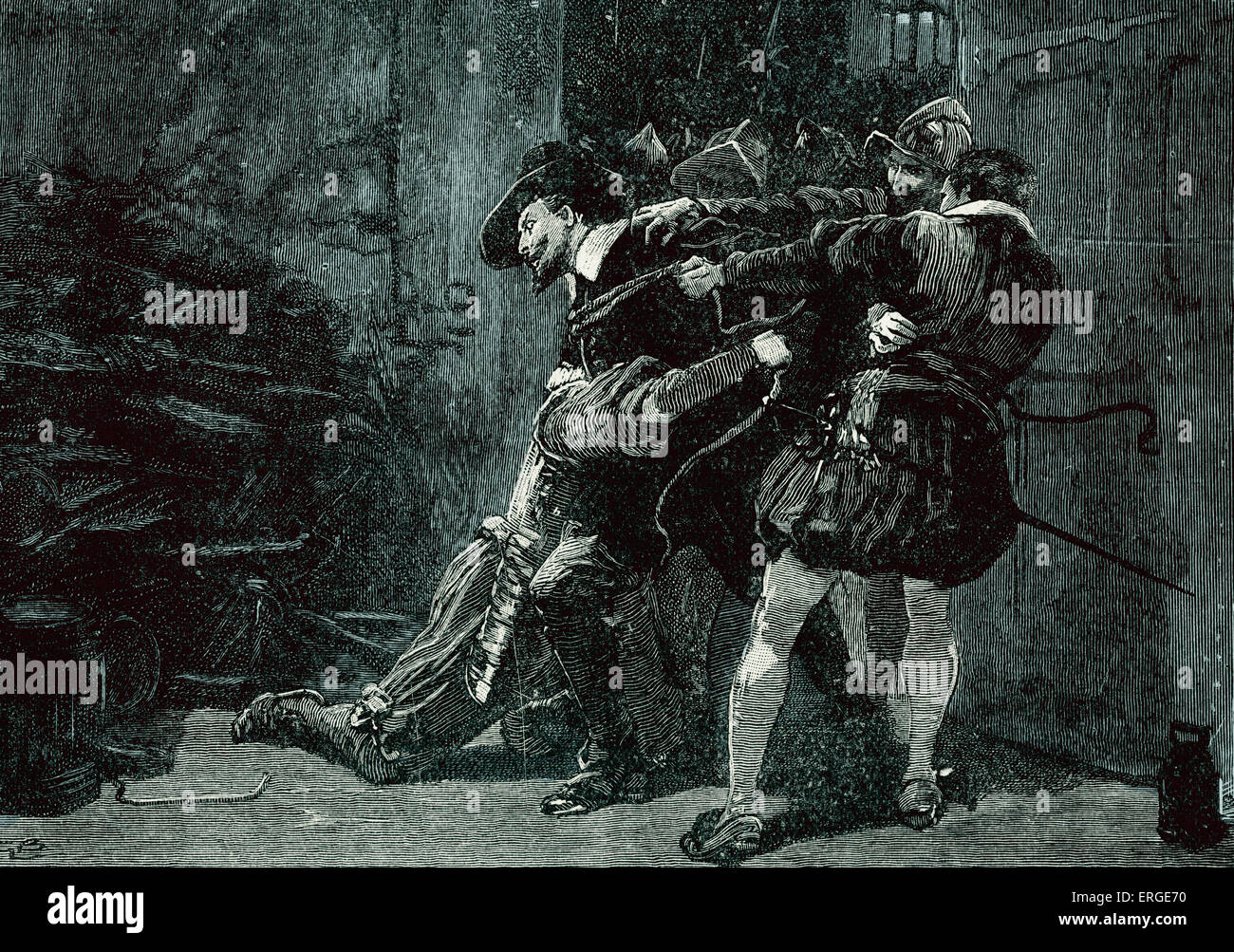 The arrest of Guy Fawkes. GF: conspirator in the Gunpowder plot (5 ...