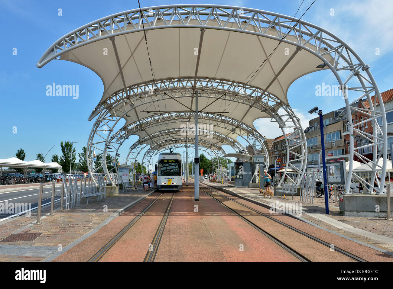 The Kusttram line connects cities on entire coast of Belgium and is 68 ...