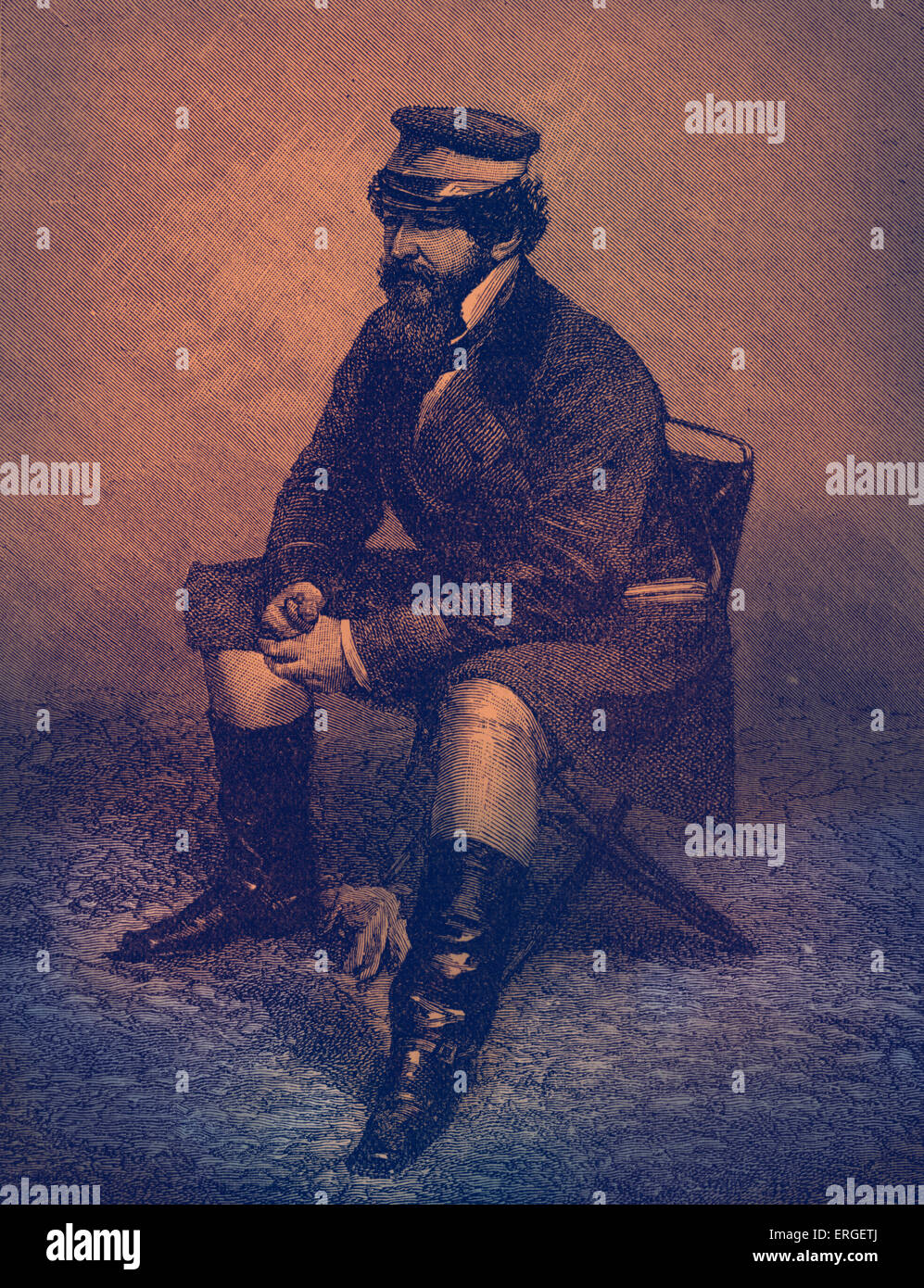 William Howard Russell - portrait after photograph taken in the Crimea ...